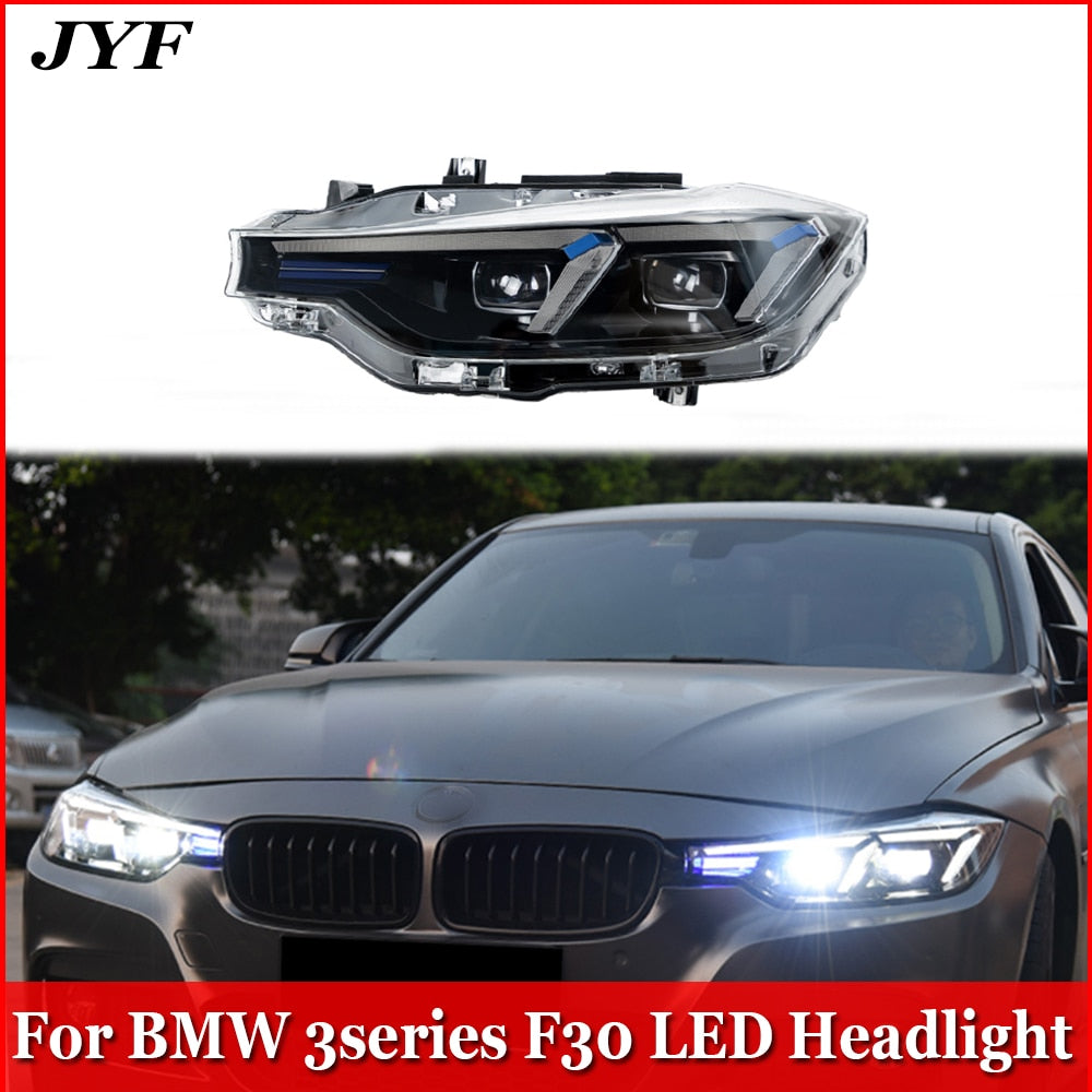 Full LED Headlights For BMW F30 F35 3 Series 2013-2019 DRL Sequential ...