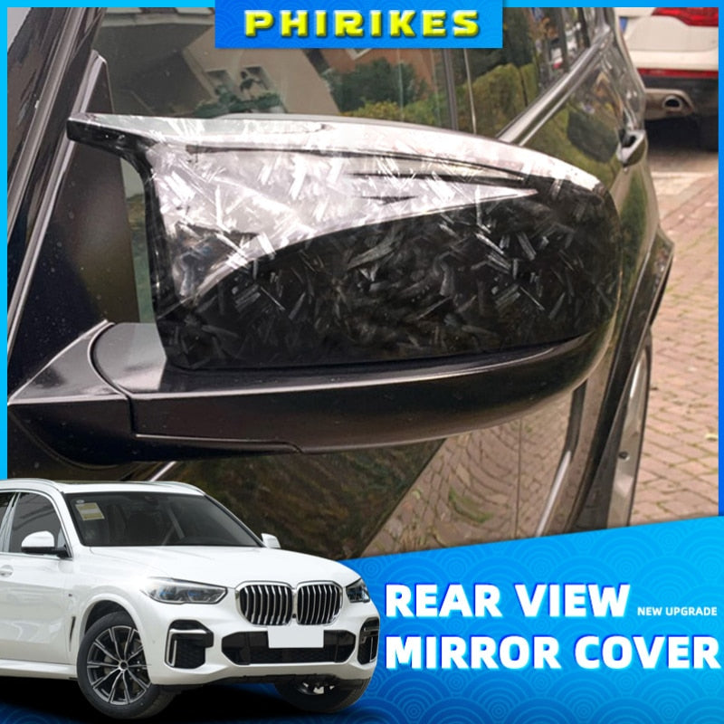 M-Style Carbon Fiber Style Mirror Cover For BMW X5 E70 X6 E71 2008-201 ...