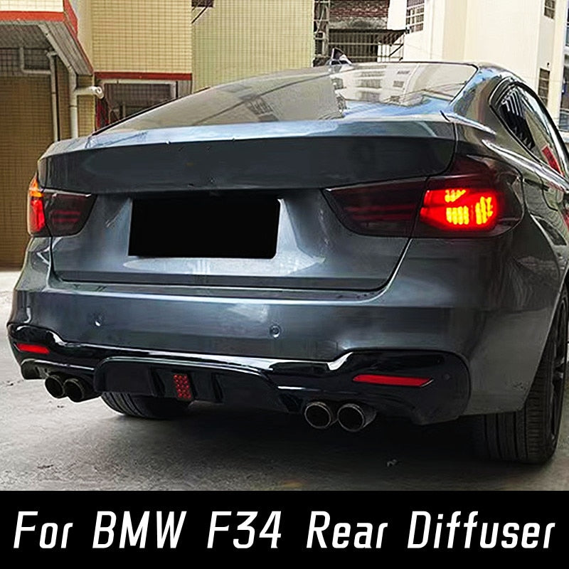2014-2018 BMW 3 Series GT F34 M Sport 4 Door Car Rear Bumper Diffuser ...