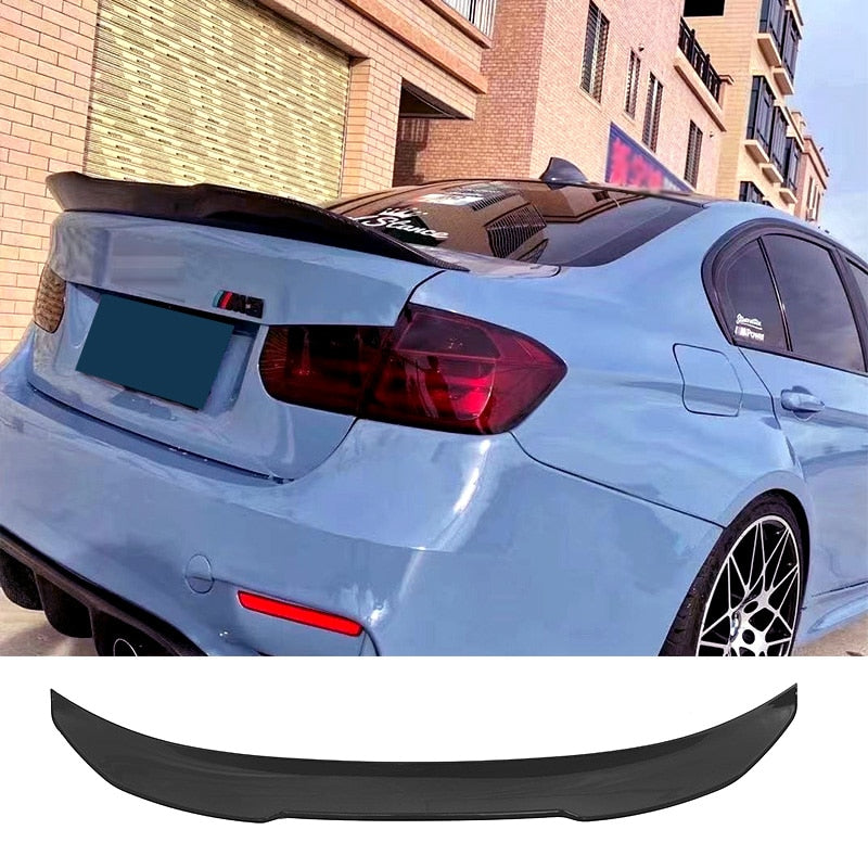 BMW F30 PSM HIGH KICK Carbon/Gloss Black Ducktail Wing 3 Series Sedan ...